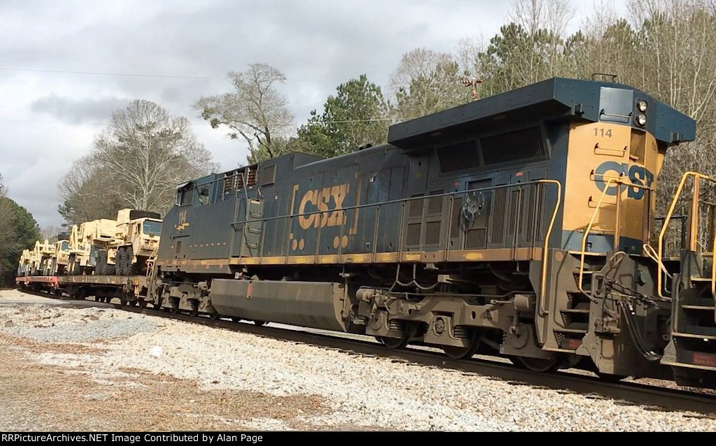 CSX 114 runs second in a Department of Defense special